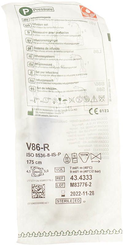 Codan Infusionsbesteck V86-P-R mit Belüftung - Präzise und sichere ...