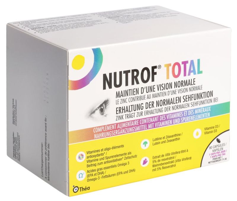 Nutrof Total Kapseln - Unterstützung für Augen und Wohlbefinden, 90 Stück