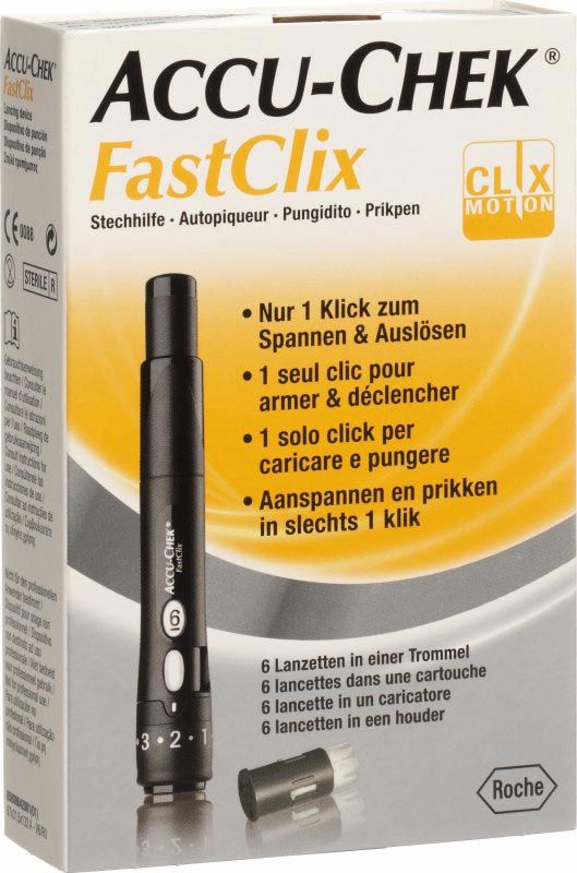 Accu-Chek FastClix Kit+6 Lanzetten: Präzise und schmerzarme ...