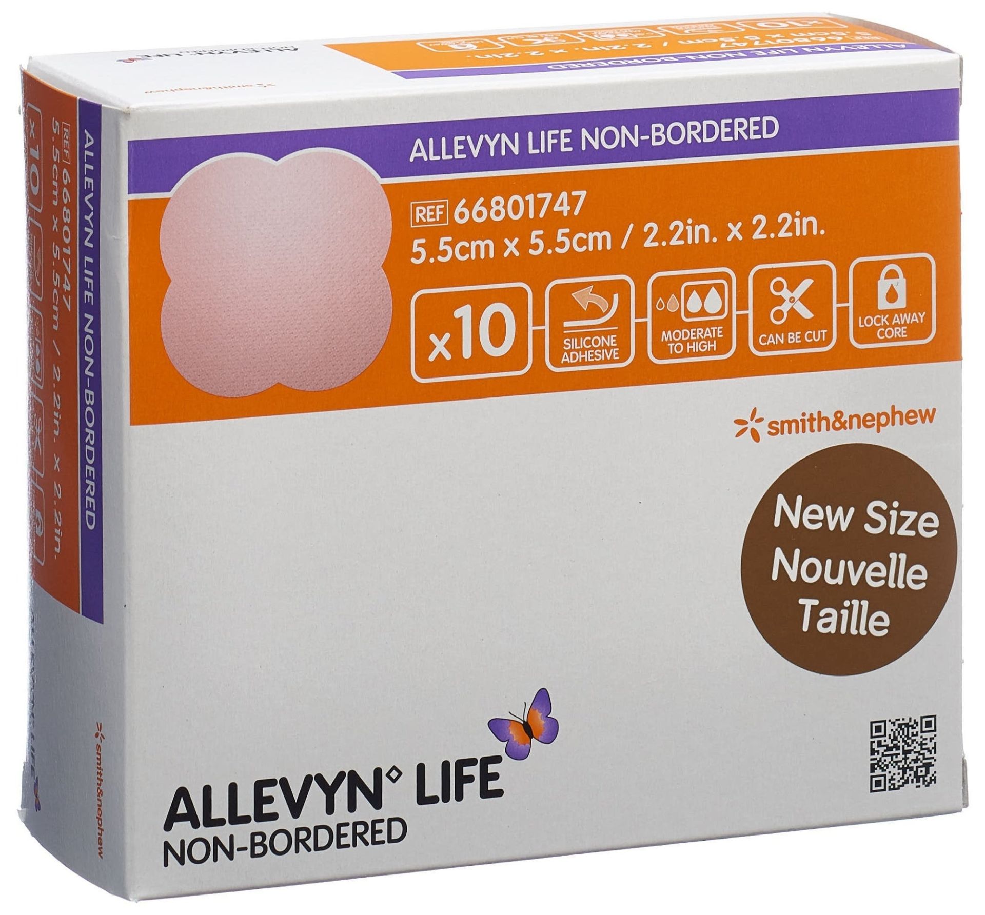 Allevyn Life Non-Bordered 5.5x5.5cm - Hochwertige Wundauflagen für ...
